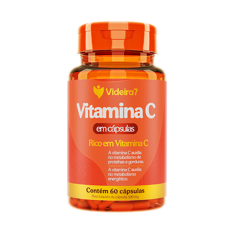Vitamina C 200% IDR - 60 CÁPSULAS - P&P Fit - A sua loja de Produtos ...