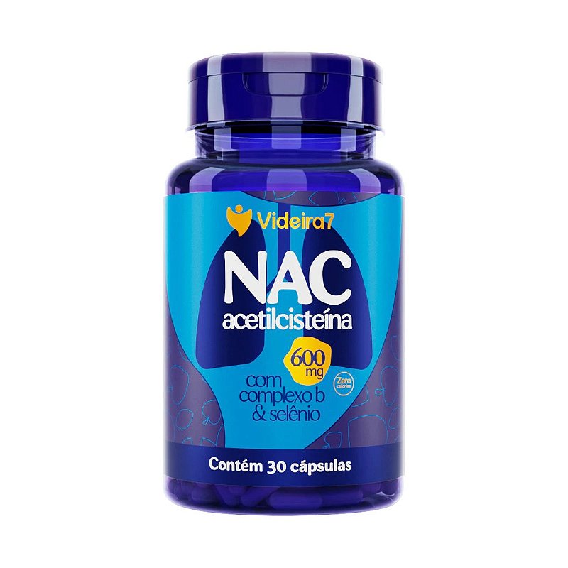 Nac N-Acetilcisteína 600mg com Vitaminas Cápsula - P&P Fit - A sua loja ...