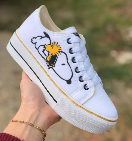 Tênis Snoopy Plataforma - Suzi Lima Tendências