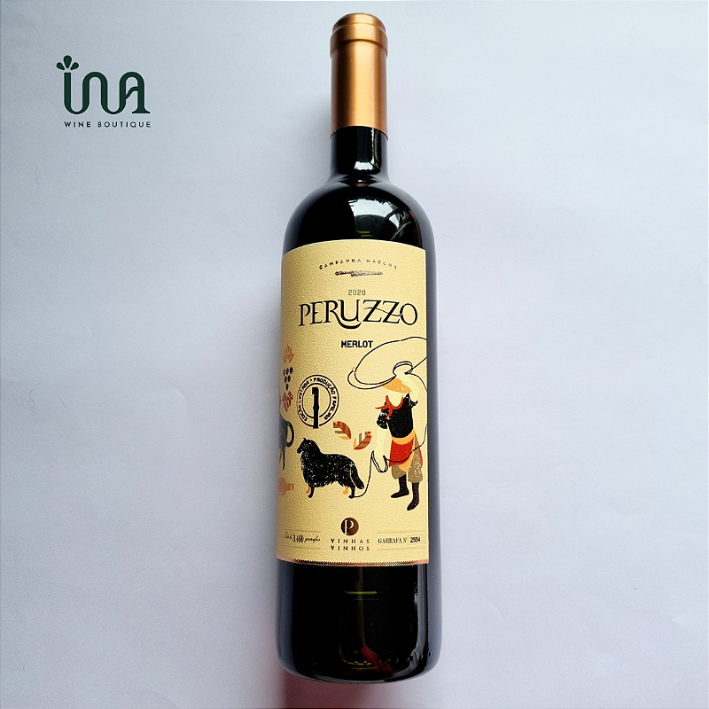 Vinho Tinto Merlot 2020 Peruzzo - Ina Wine | Boutique de vinhos Brasileiros