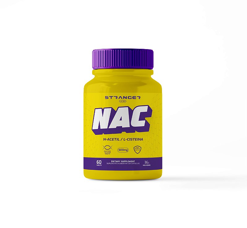 NAC 600MG - 60 CÁPSULAS - Stranger Labs