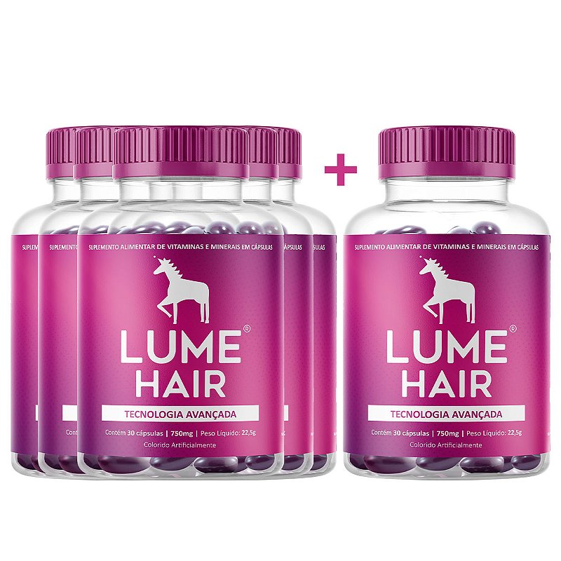 5 Vitaminas Lume Hair + 1 Grátis - Lume Hair Oficial