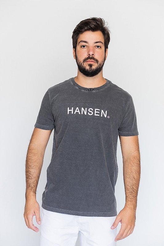 Camiseta Premium PRO Cinza Estonada Logo Frontal | Hansen Brand ...