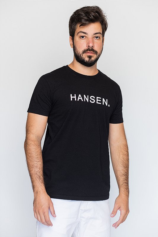 Camiseta Premium PRO Preto Logo Frontal | Hansen Brand - Hansen Official
