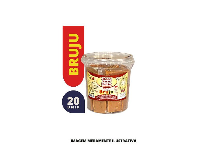 DOCE LEITE QUADRADO BRUJU 1X20X55G - Roberto Distribuidora