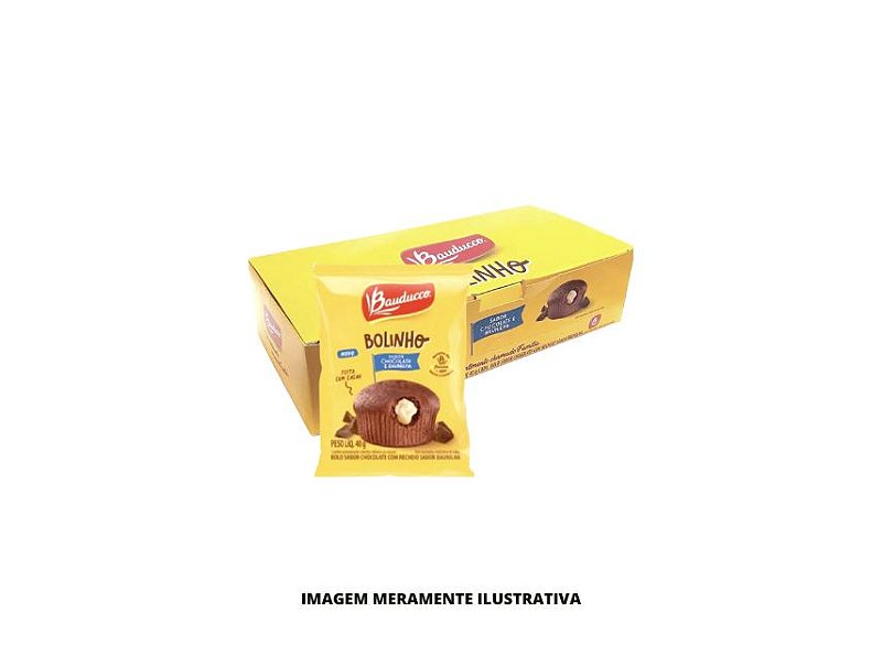BOLINHO BAUDUCCO CHOCOLATE BAUNILHA 1X16X40G - Roberto Distribuidora