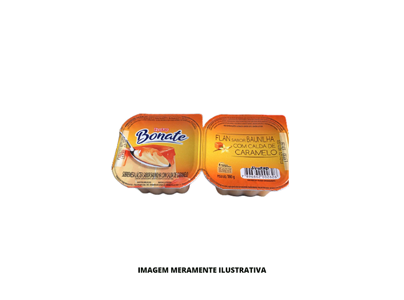 SOBREMESA BONATE FLAN CARAMELO FRUTAP BJ 180G - Roberto Distribuidora