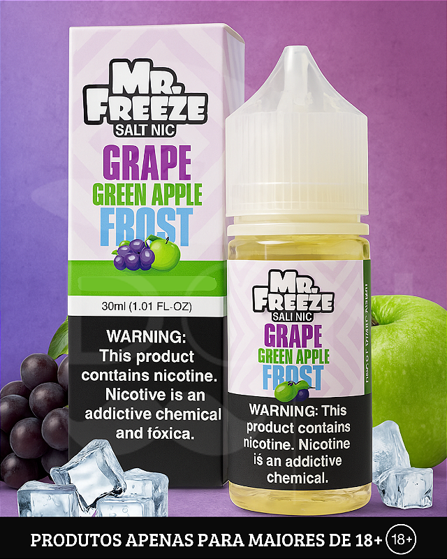 Juice Mr.Freeze - Grape Green Apple Frost - 3mg - 100ml - DK CWB