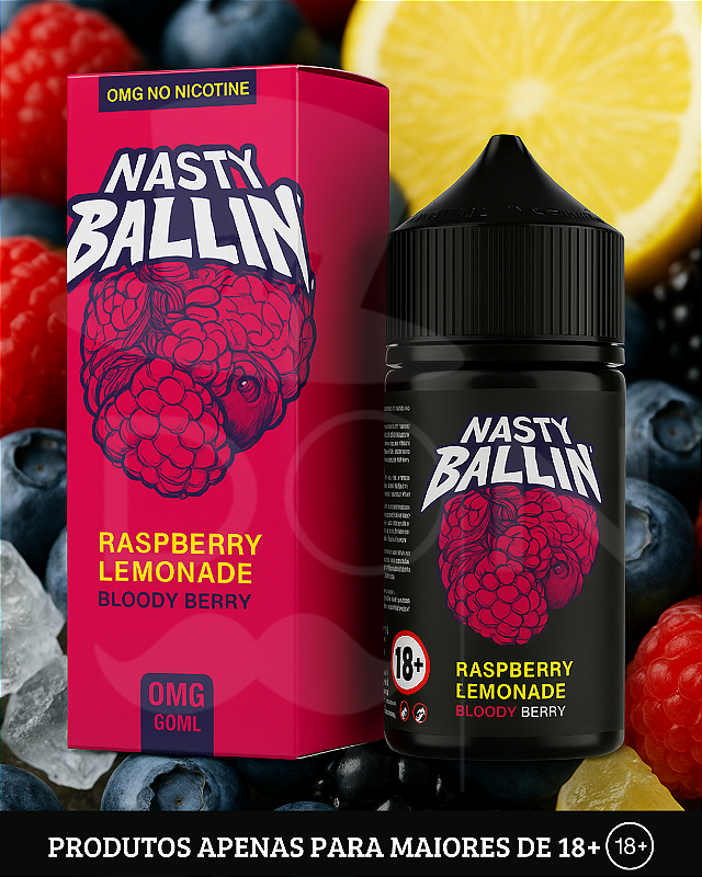 Juice Nasty - Bloody Berry - 3mg - 60ml - DK CWB