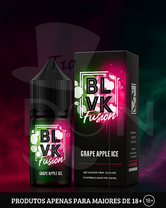 Aloe Watermelon APPLE GRAPE ICE BY BLVK FUJI SALT 30ML Double Spearmint