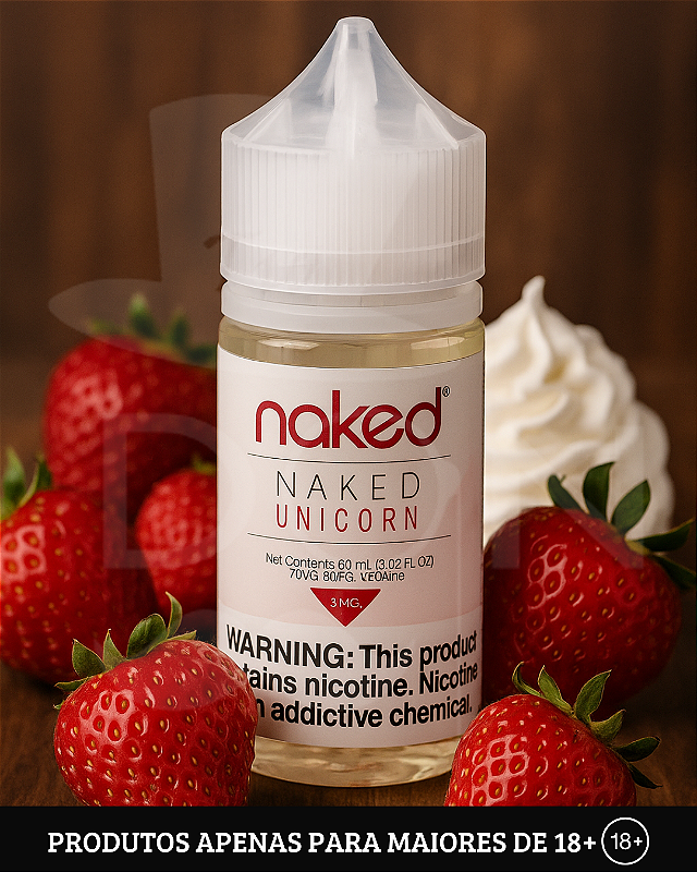 Juice Naked - Unicorn - 3mg - 60ml - DK CWB