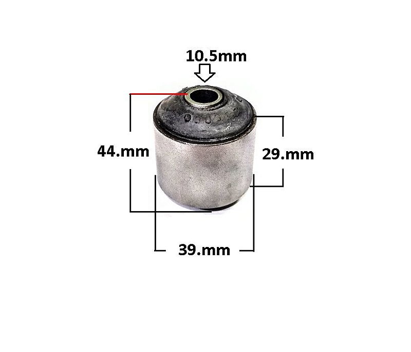Bucha Suspensão Traseira Braço Tensor - Caravan 2.5 8v - 4.1 12v 1974 a ...