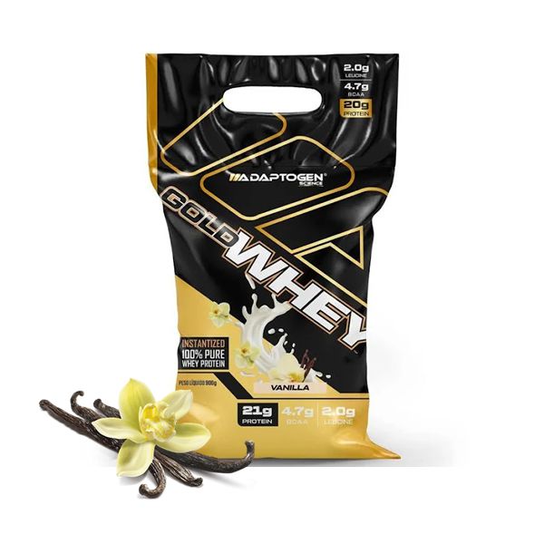 Gold Whey Vanilla 900g Bag - Adaptogen - Jamal Suplementos - Os ...