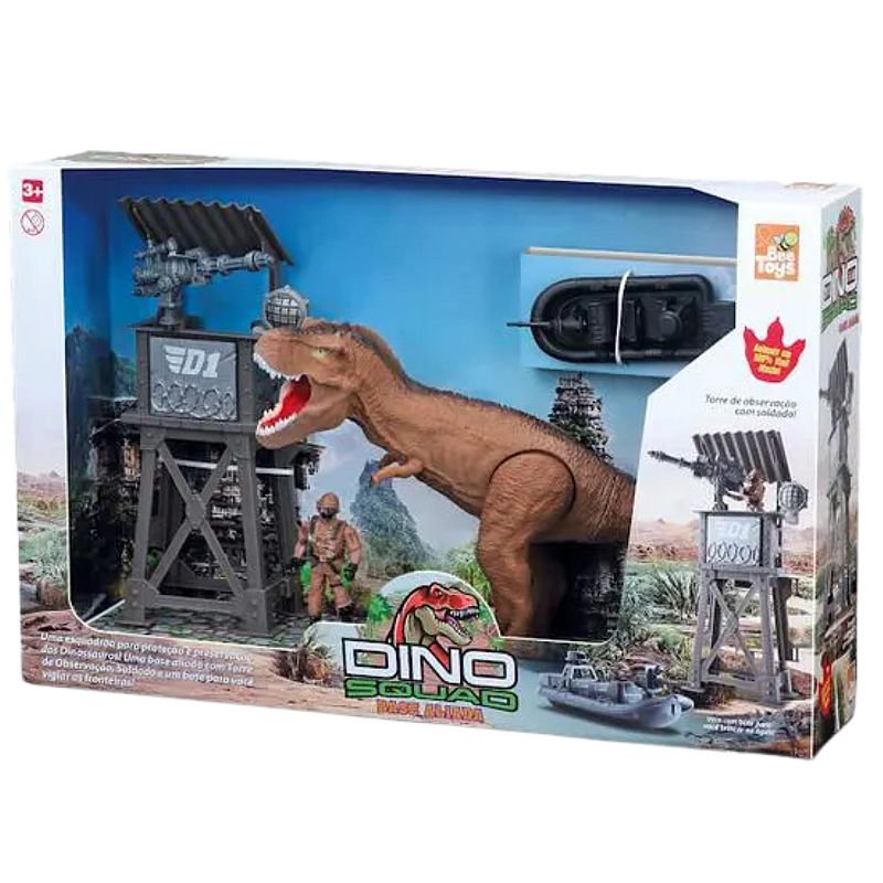 Dinossauro T-Rex Dino Squad Com Acessórios - Bee Toys - Lojas Aki Tem