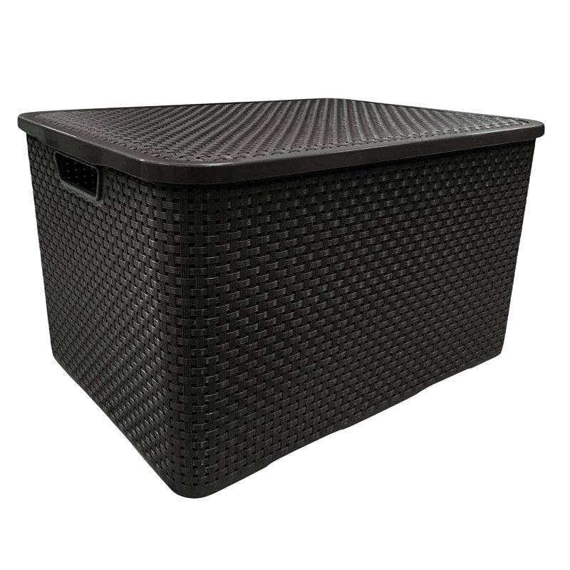 Caixa Organizadora Rattan 40 Litros - Lojas Aki Tem