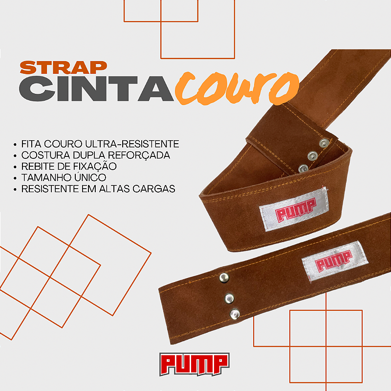 Strap cinta 100% couro - Pump Faixas