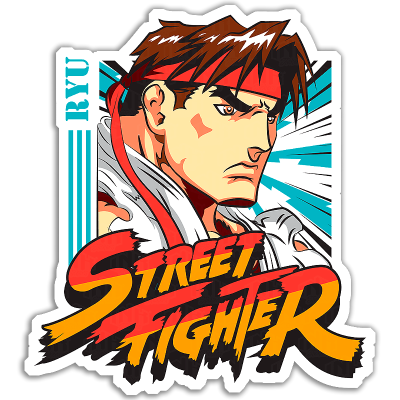 Adesivo A Prova D'água Street Fighter #10 - InkStickers