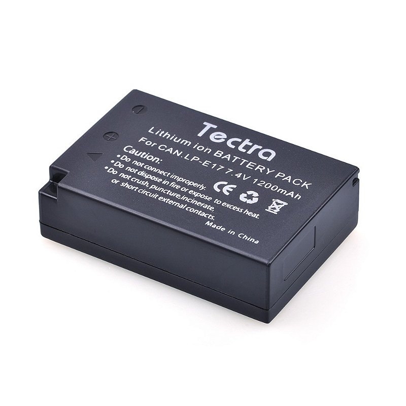 Bateria Tectra LP-E17 Lithium-Ion 7.4V 1200mAh para Câmeras Canon ...