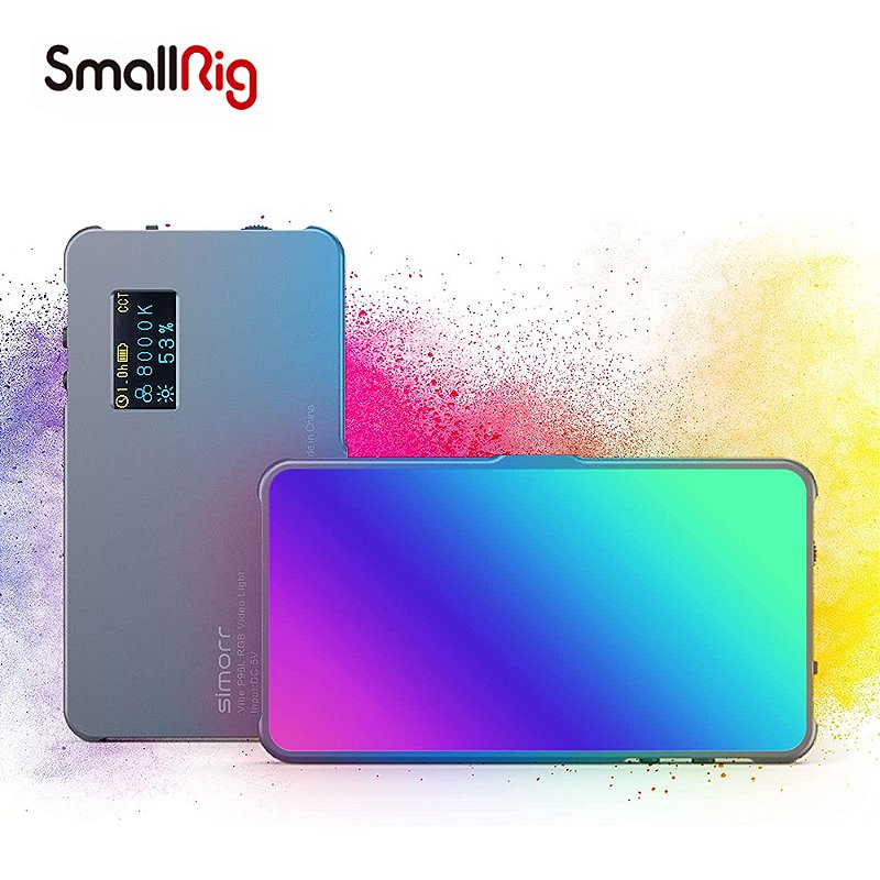 SmallRig Vibe P96L Luz de LED RGB Compacta com Bateria Interna - Backup ...