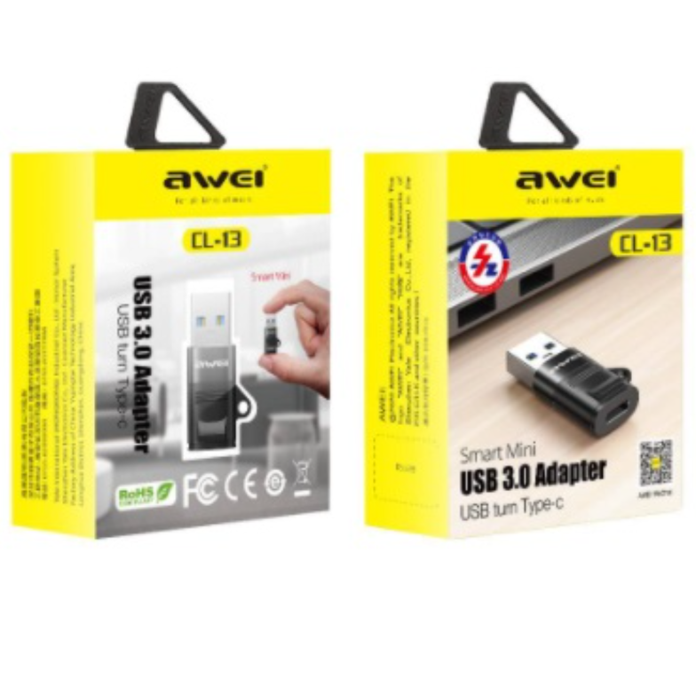 ADAPTADOR AWEI CL13 USB TIPO C - BLESS ATACADO