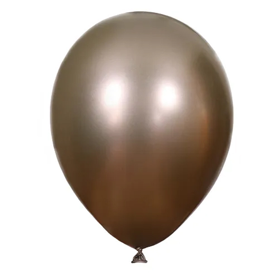 Balão Látex Alumínio Trufa 5" (cromado) Happy Day - Oficina do Balão