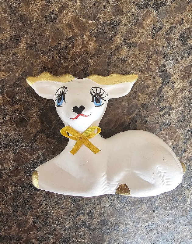 MINI RENA BRANCA DOURADO DEITADA - Kátia Ferreira suculentas