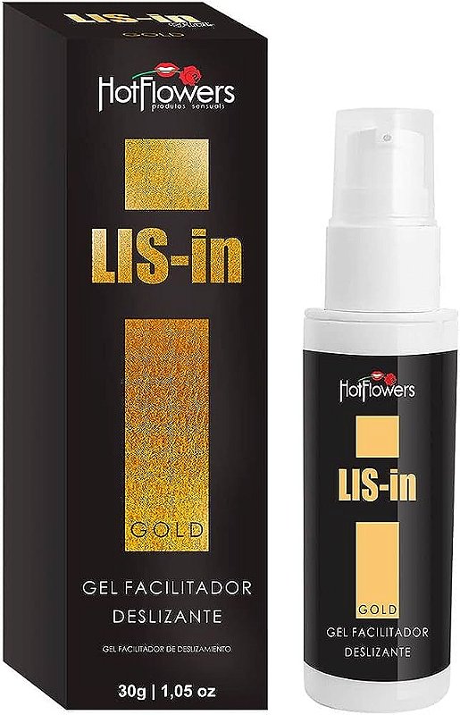 GEL LUBRIFICANTE FACILITADOR LIS-IN HOT GOLD - Wirna Galvão