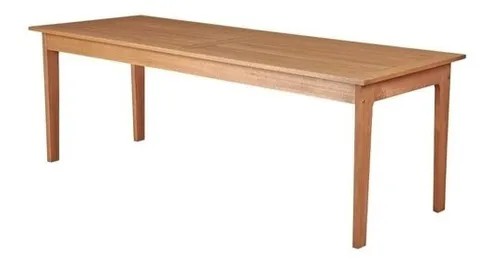 Mesa Jantar Retangular Madeira Maciça Eucalipto 2,0 Metros - Móveis ...