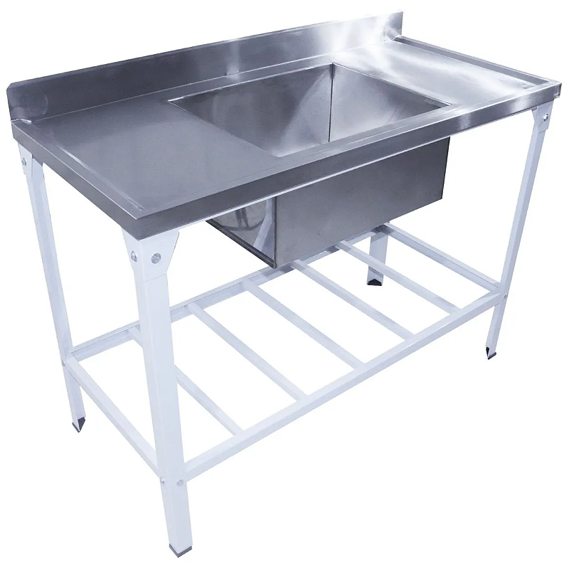 PIA TAMPO INOX 117X55CM INNAL COM 1 CUBA - Balanceiro