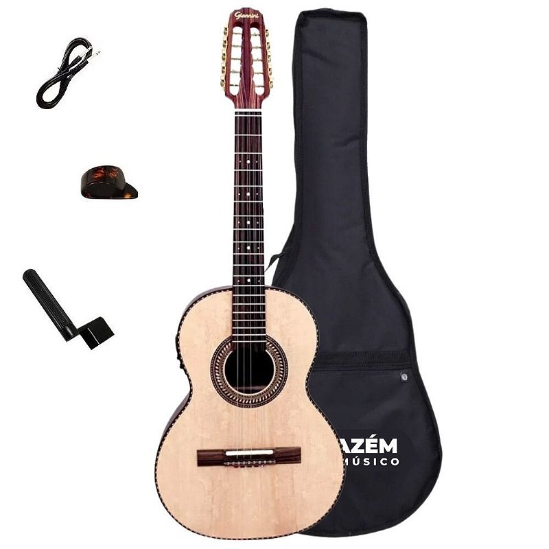 Kit Viola Eletrica Giannini Caipira Pantanal VS8H LRPT OP - Armazém do ...