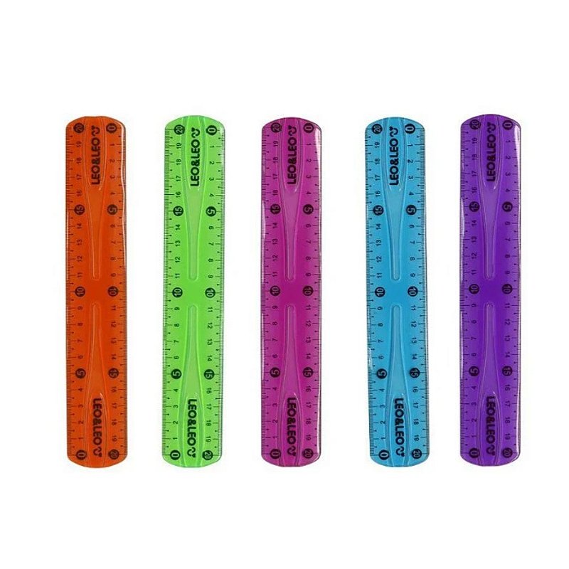 Régua flexível - Folhas e Rabiscos Papelaria e Afins