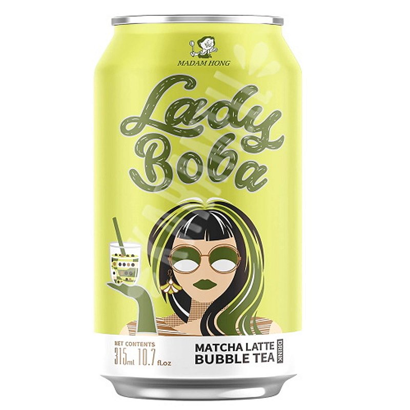 Lady Boba Matcha Latte Bubble Tea - 315ml - Empório SHIN | Produtos ...