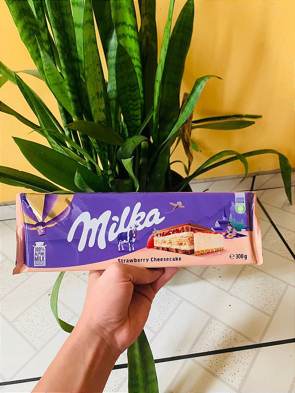 Milka Barra de Chocolate Strawberry Cheescake 300g - Johnny Doces ...