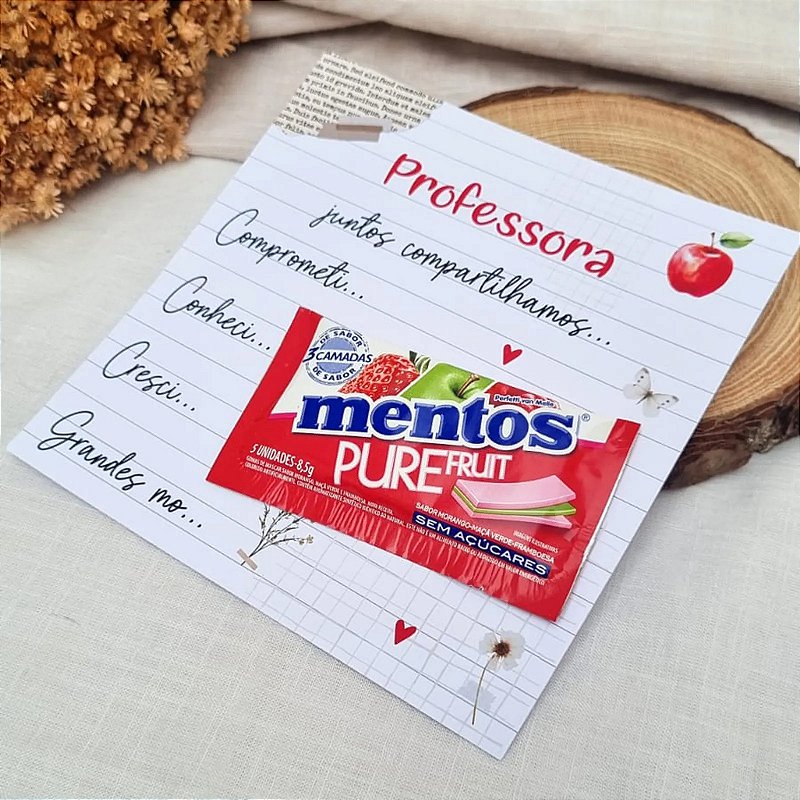 Card mentos personalizado - Donaire Personalizados