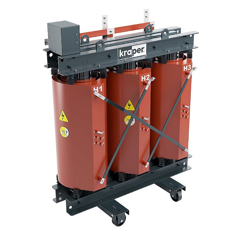 TRANSFORMADOR A SECO 750KVA 13,8/0,80KV IP-00 AN CL 15KV - MisterVolt