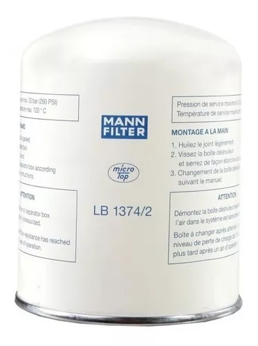 Filtro De Compressor Mann Lb1374/2 - Un - Trevilub