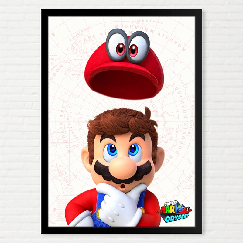 Quadro Super Mario Odyssey - Nintendo Switch - Final Frame Quadros ...