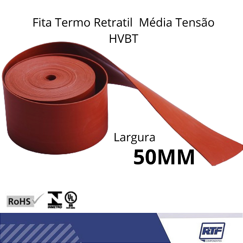 Fita isolante médium voltage fita media tensão; fita HVBT Tyco Raychem ...
