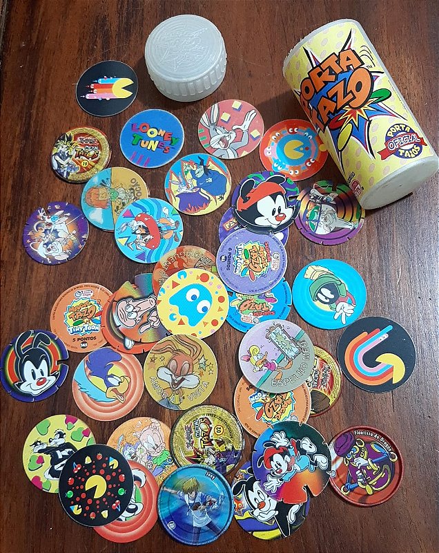 Porta Tazos + Tazos Variados Elma Chips - Personal Game Toys