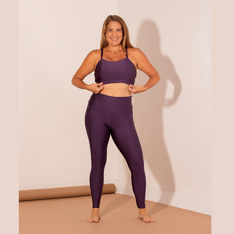 Top Paralelo Ametista - Danke - Moda Fitness com design, leveza e ...