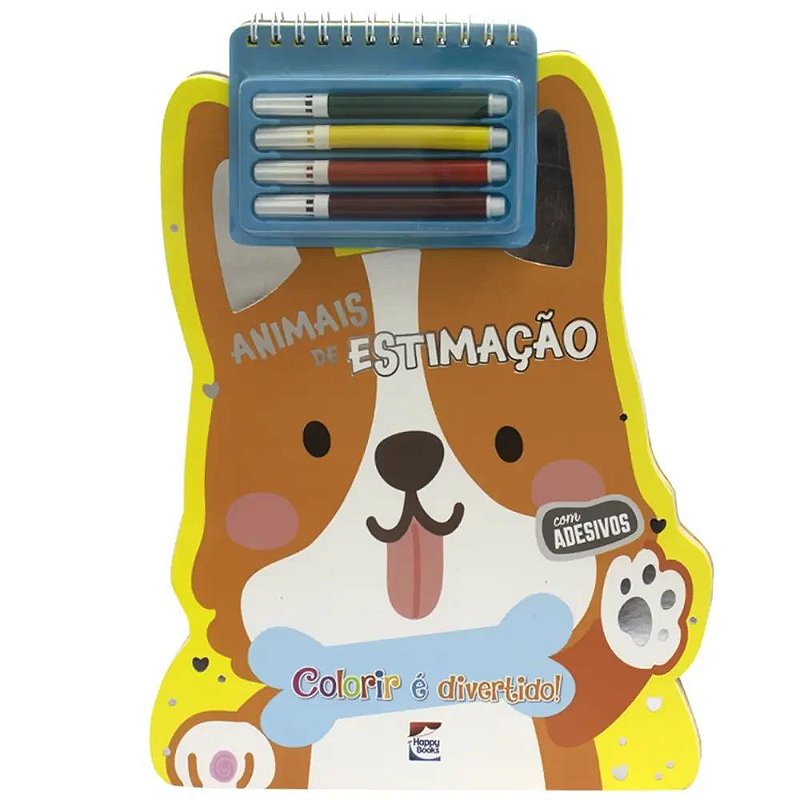 Livro Colorir é Divertido! Animais de Estimação - Happy Books - Casa do ...