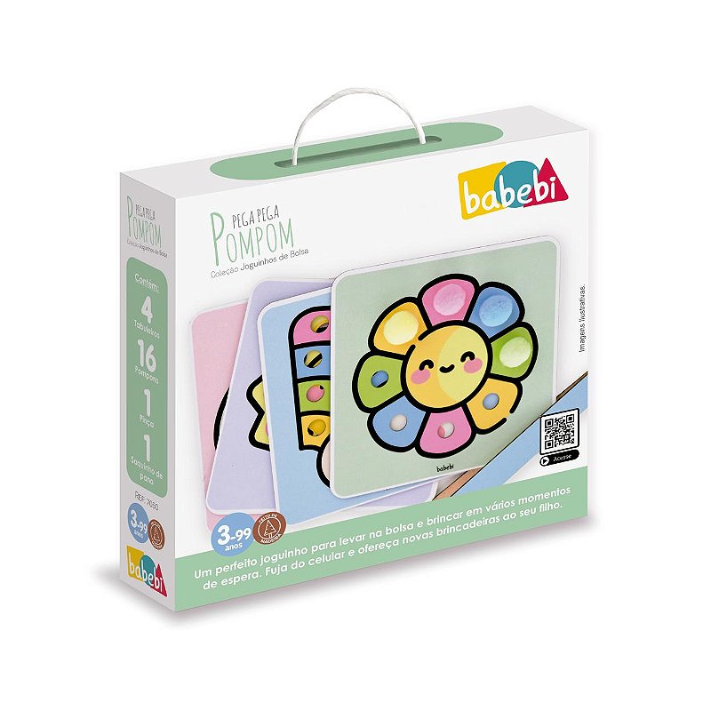 Pega Pega Pom Pom - Babebi Brinquedos - Casa do Brinquedo ® Melhores ...