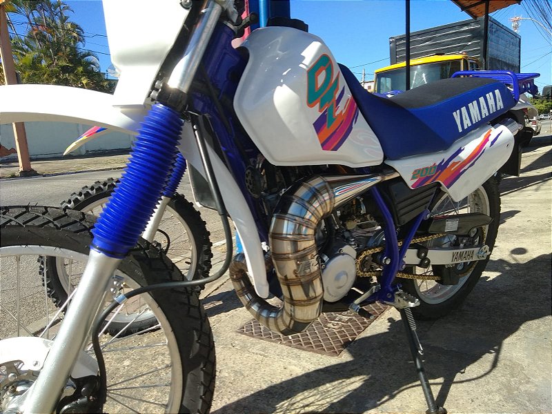 Curva dimencionada em aço inox para DT 200 - RR Tuned Exhaust ...