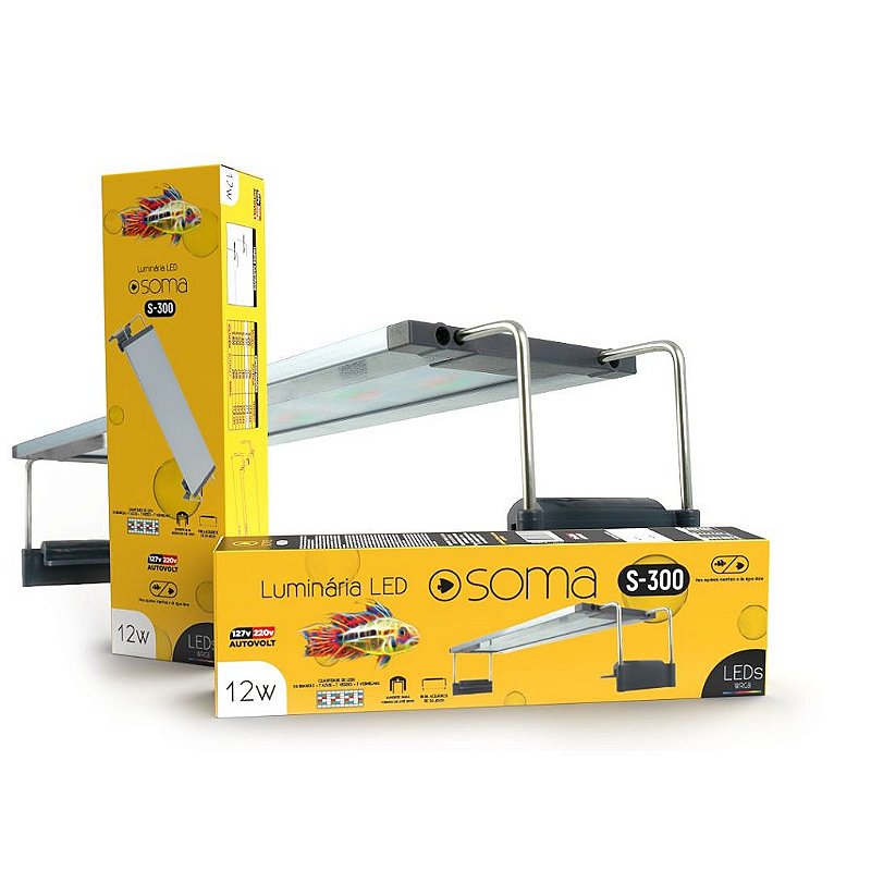 LUMINARIA LED SOMA S-300 (12W) LED WRGB AUTOVOLT - Nemo & Cia