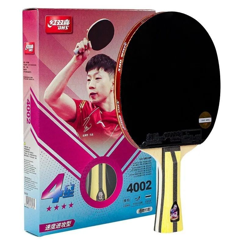 Raquete montada para tênis de mesa ping pong DHS modelo DHS 4002 - OPERATT | Materiais para ...