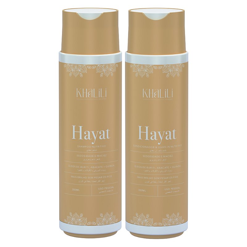 Kit Hayat Home Care - Shampoo Nutritivo 300ml + Condicionador Nutritiv ...