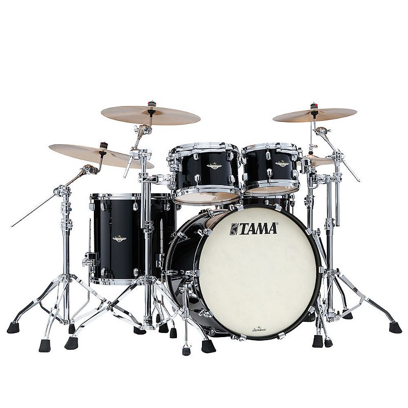 Bateria Shell Pack (4 tambores) Bumbo 22 (Piano Black) Tama Starclassic Maple MA42TZS-PBK [F035 ...