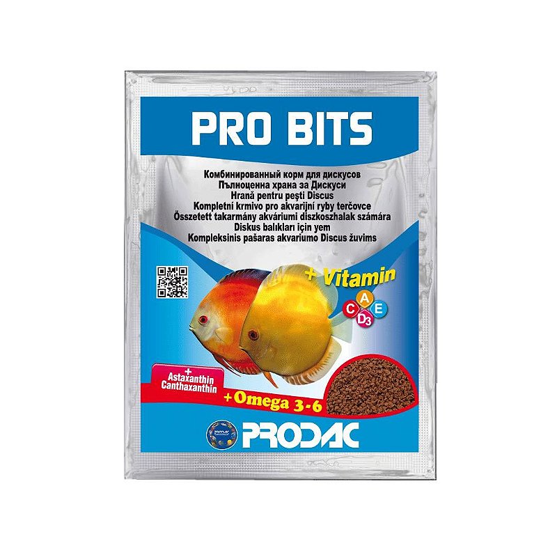 RACAO PRODAC PRO BITS 12G (SACHE) - NEMO BOX