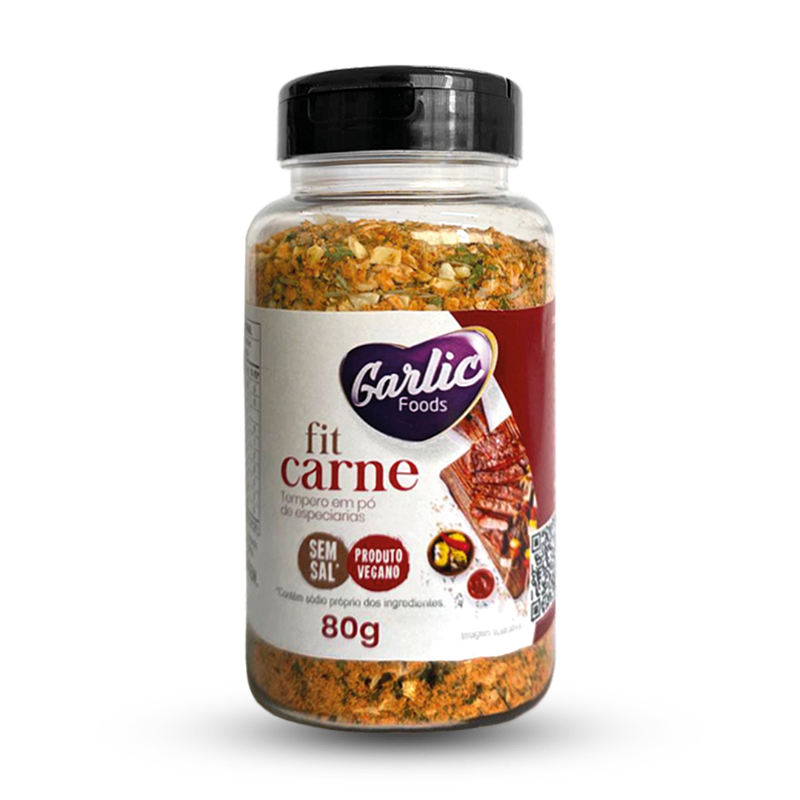 Mix Temperos Secos Garlic Foods Fit Carne 80g Sem Glúten - Garlic Foods