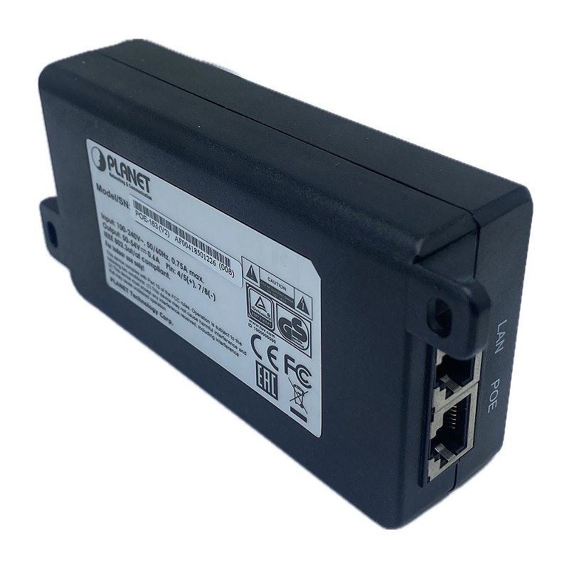 Injetor Poe+ Planet Gigabit Mid-span 802.3at 30w Poe-163 - ShockTI ...